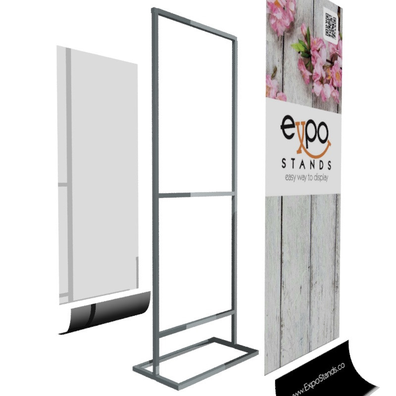 Backing publicitario tipo porta banner, backing, display, Expo Stand