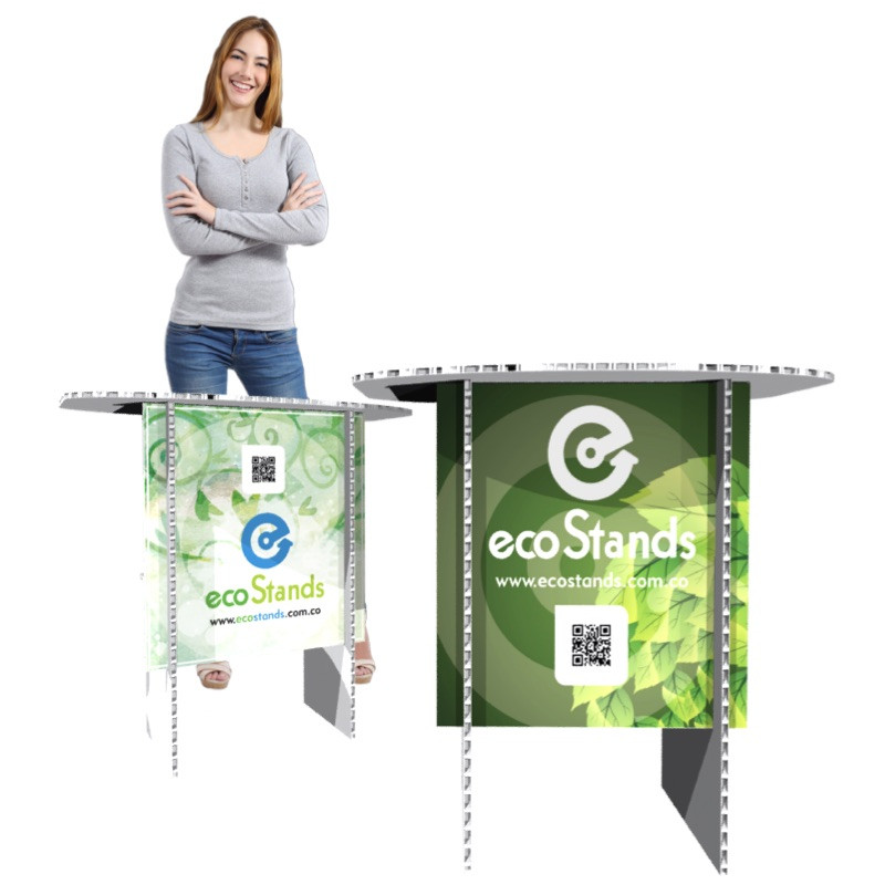 Mesa y counter stand portátil de carton Eco Stands