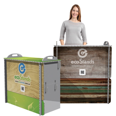 Mesa y counter stand portátil de carton Eco Stands
