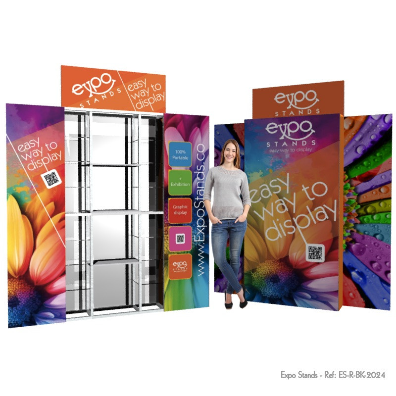 Exhibidor tipo repisa, Display con repisas