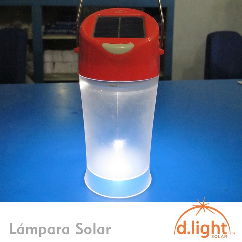 lámpara linterna led de recarga solar